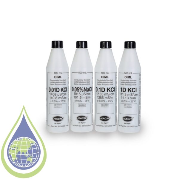 HACH Pacific Conductivity Standards 500mls 1000 µS/cm