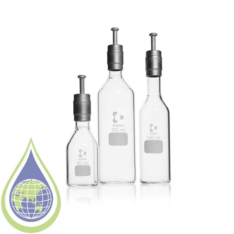 DURAN® Culture flask, Erlenmeyer shape, straight neck for metal caps