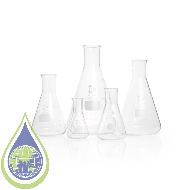 DURAN® Erlenmeyer flasks, narrow neck with graduation