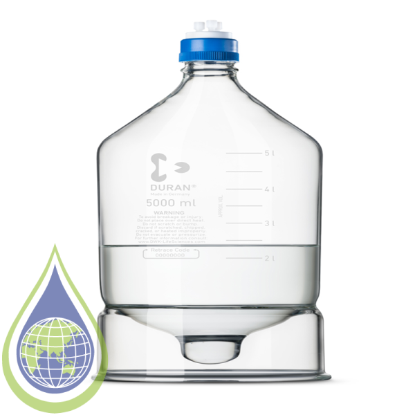 DURAN® HPLC reservoir bottle, clear, conical base, GL 45