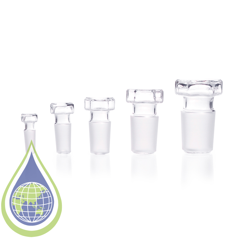 DURAN® Hexagonal stoppers, flat, diamond ground