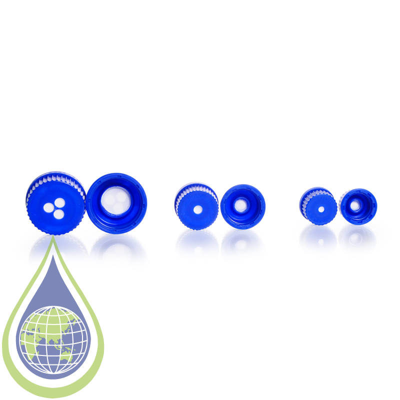 DURAN® Membrane screw cap, PP, blue, for DURAN® laboratory glass ...