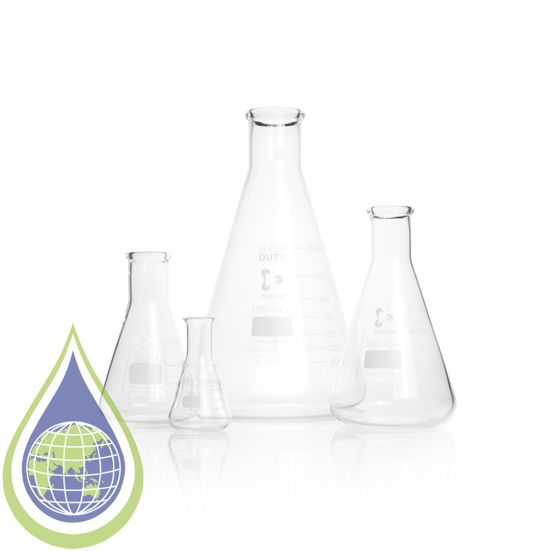 DURAN® super duty Erlenmeyer flask, narrow neck, with graduation