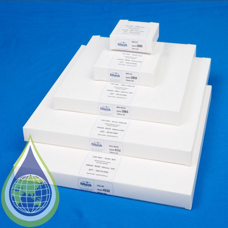 Filtech 2886 Grade - 27µm Qualitative Wet Strengthened Grade Filter Papers