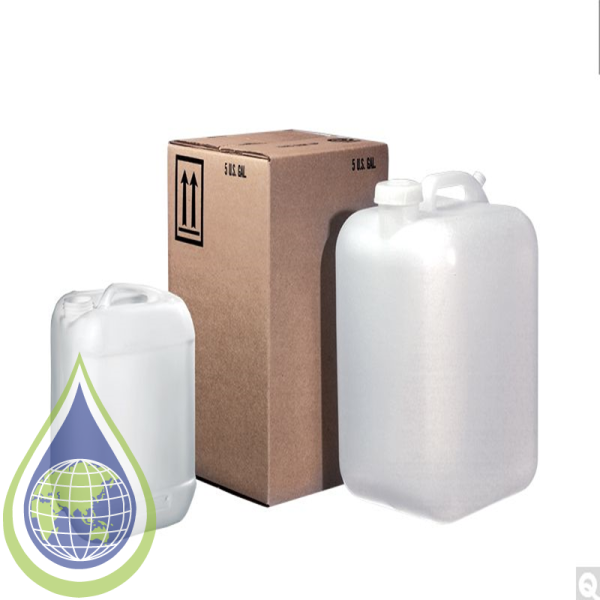 5 Gallon (640oz) HDPE Square Hedpak® with 70-400 Natural PE Gasket ...