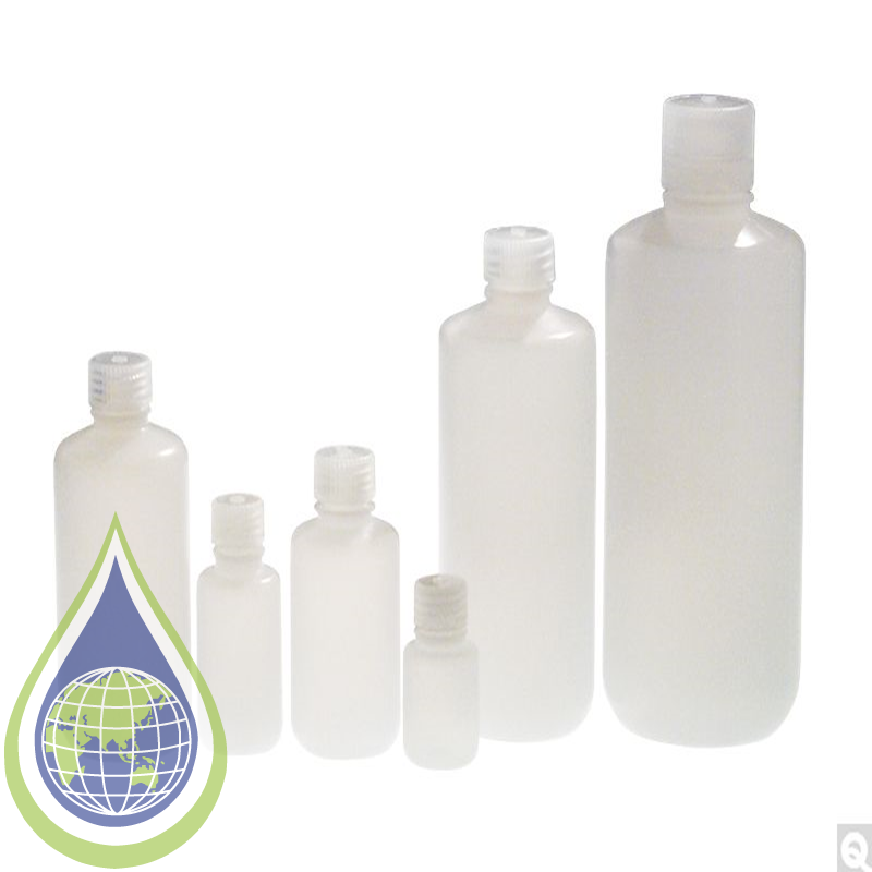 16oz (480ml) Natural HDPE Narrow Mouth Lab Style Bottle with 28-415 ...