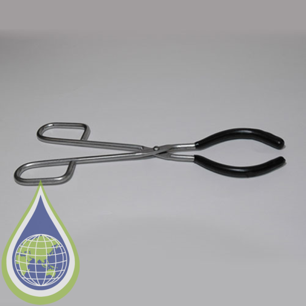 Beaker Tongs to hold 40-90mm. diam. round objects, made of stainless ...