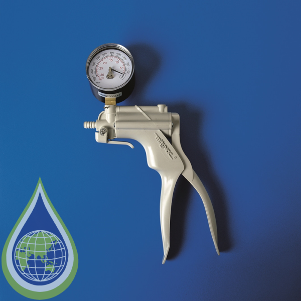 Hand Operated Vacuum Pump With Gauge High Impact PS