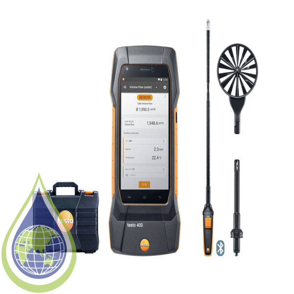 testo 400 Universal IAQ Airflow kit with 16mm vane probe